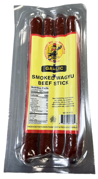 Punxsutawney Beef Smoked Wagyu Garlic Beef Sticks – Eleven Oaks Farms